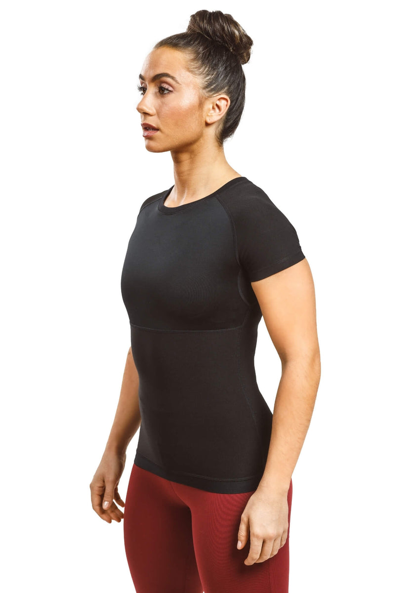 Sweat Shaper Women's Athletic Tee | Black