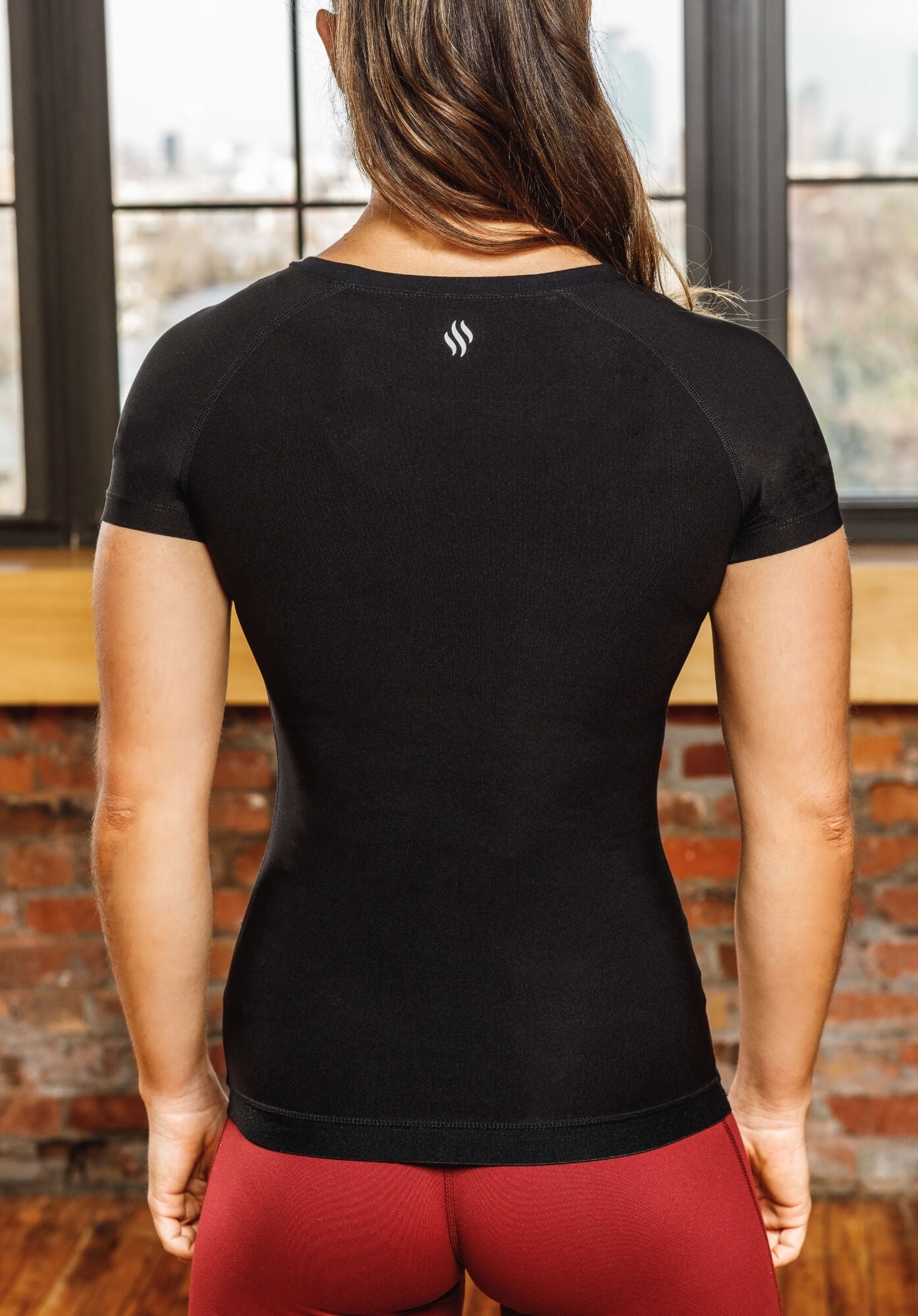 Sweat Shaper Women's Athletic Tee | Black
