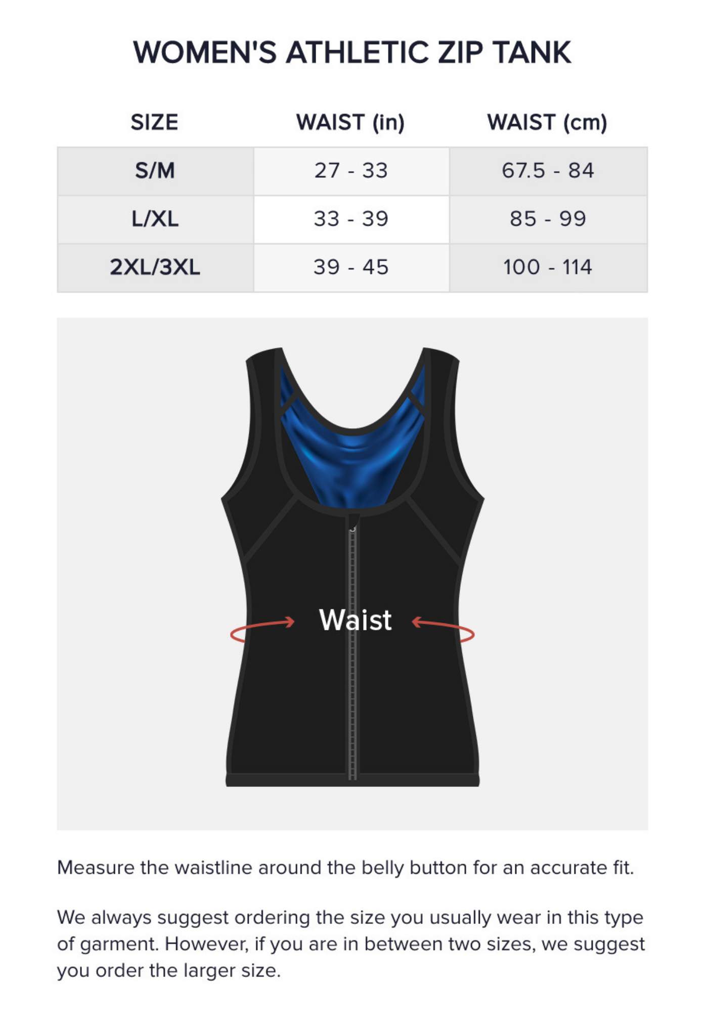 Sweat Shaper Women's Athletic Zip Tank | Black